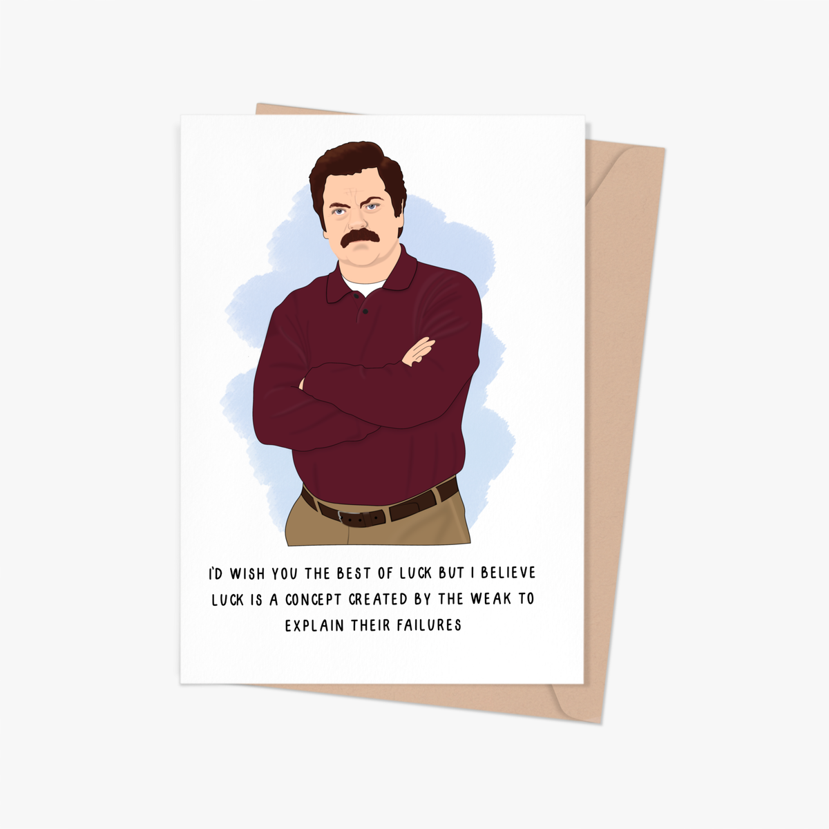 Ron Swanson Good Luck Card – daisylace boutique