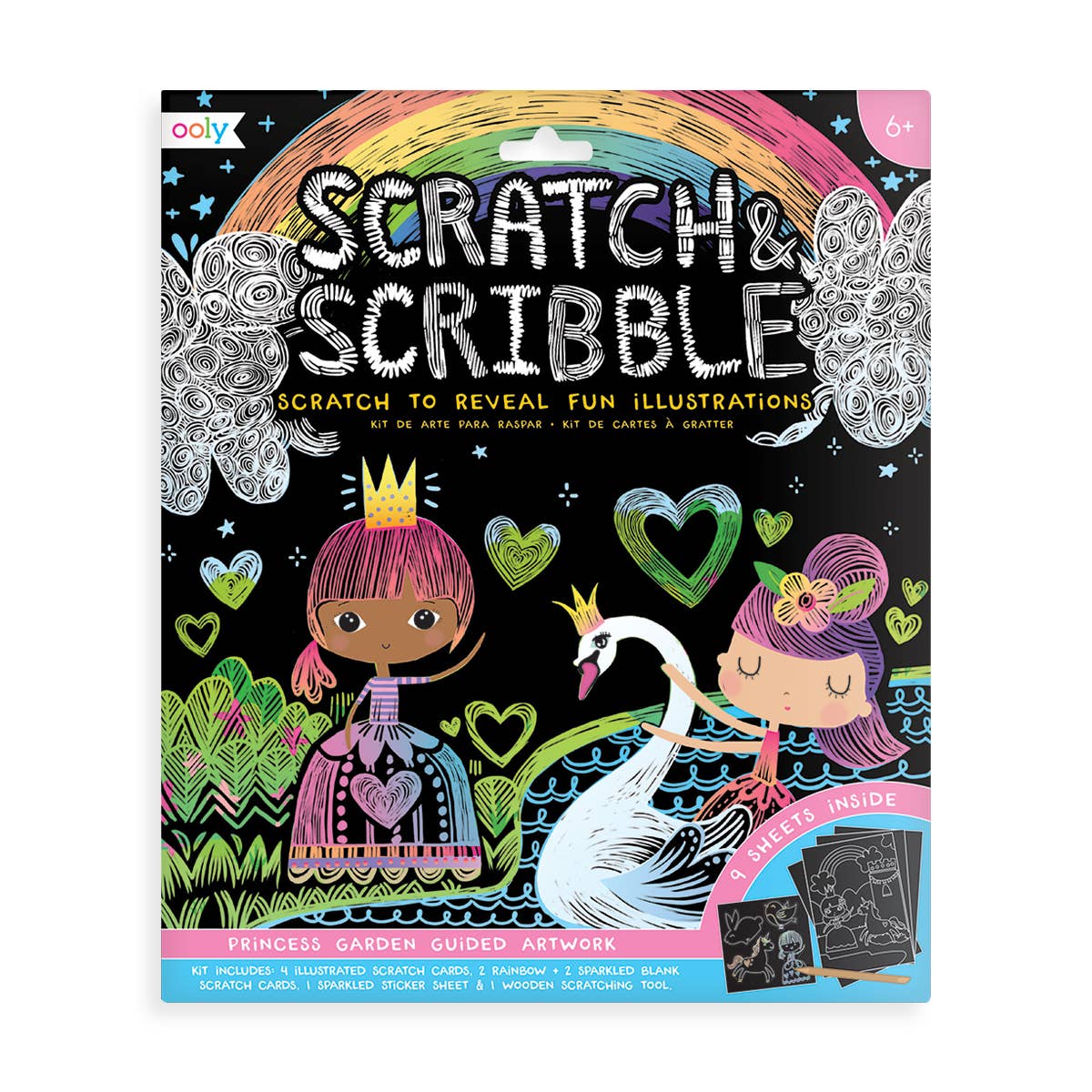 Scratch & Scribble Art Kit || Princess Garden – daisylace boutique